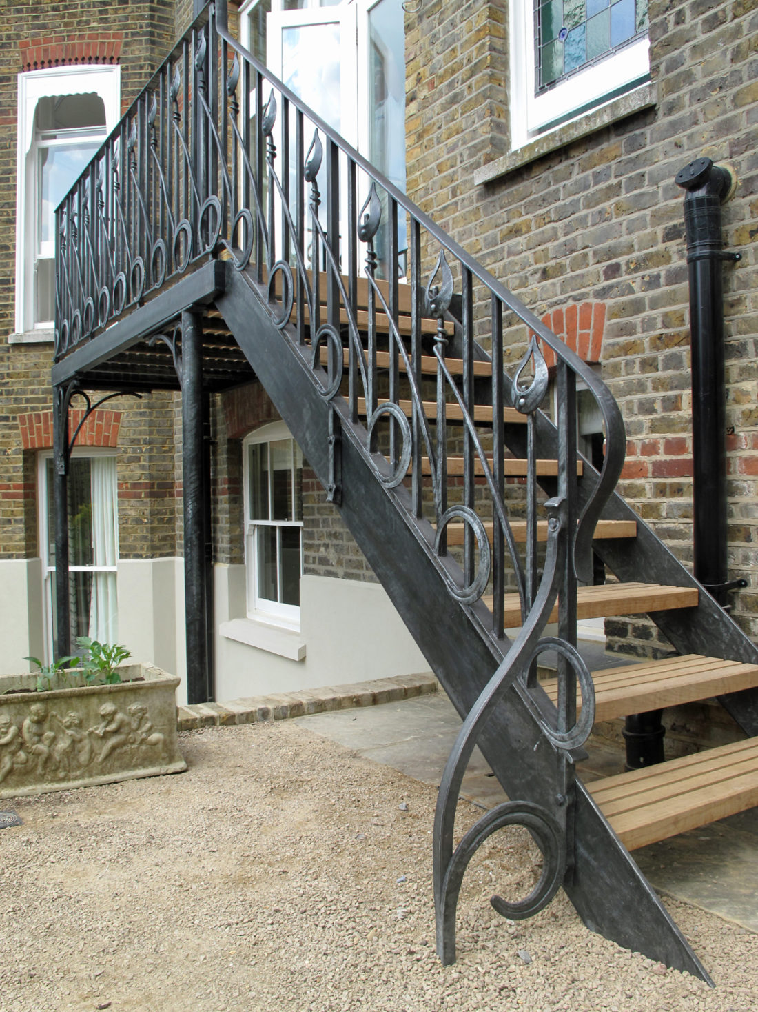 Wimbledon ironwork balcony and stairs