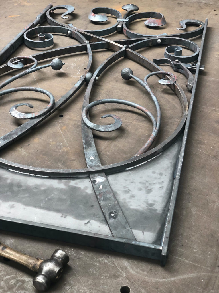 Art nouveau gate - James Price Blacksmith Ltd