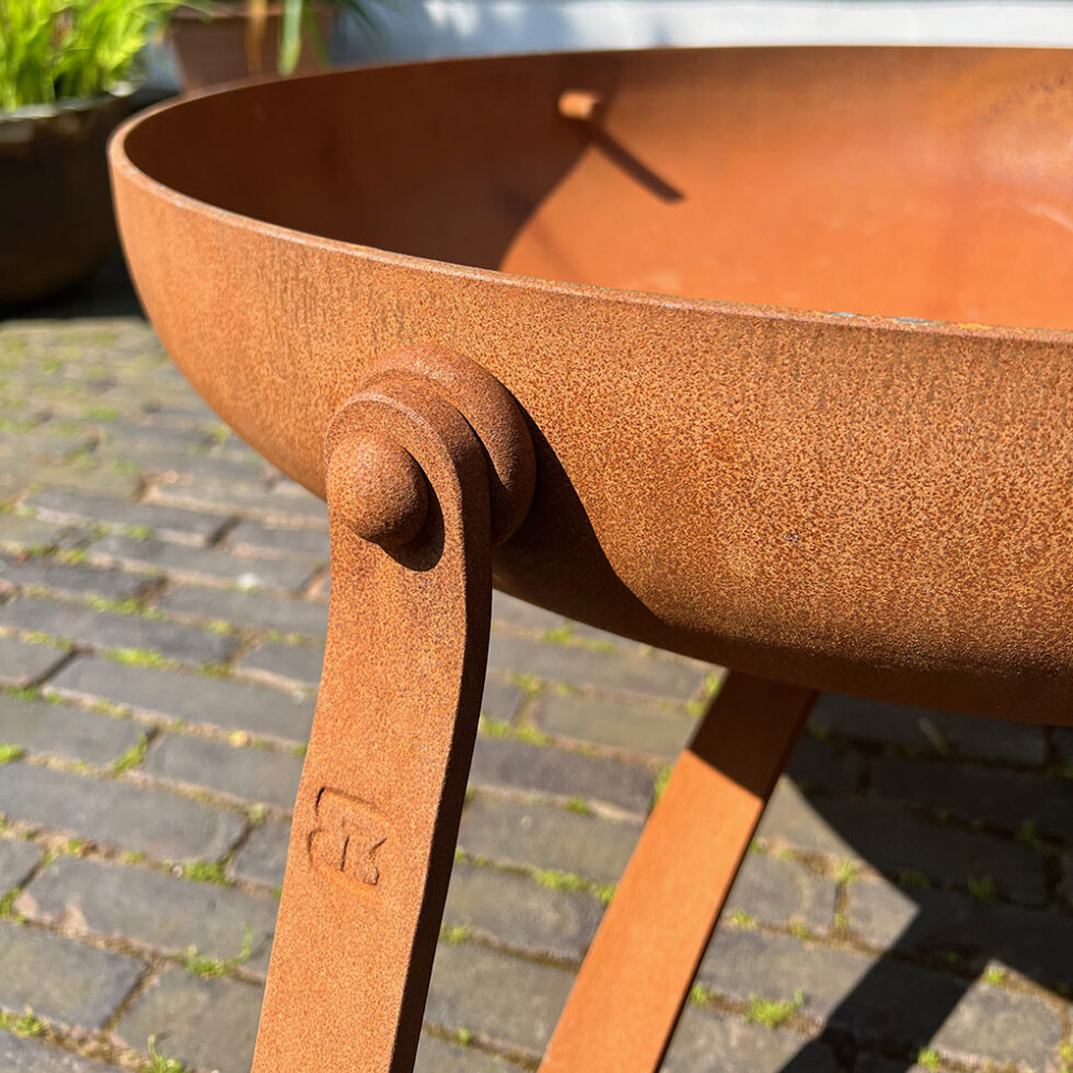 Rivet fire bowl - James Price Blacksmith Ltd